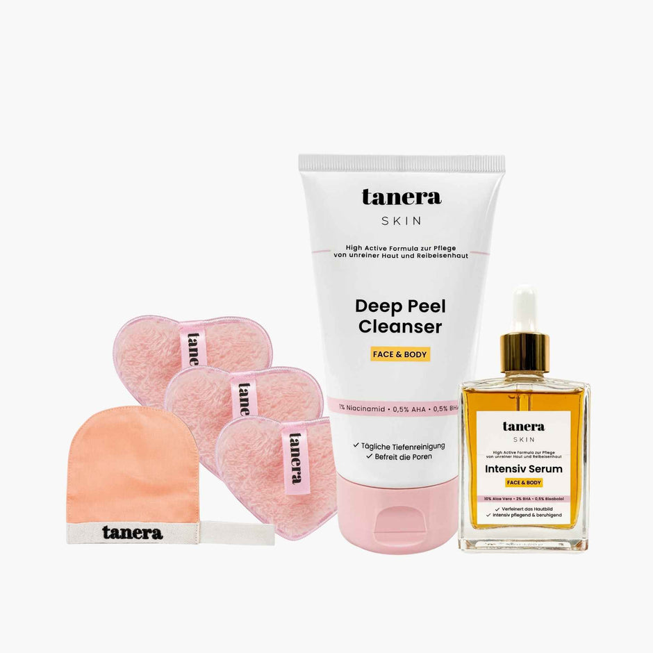 Tanera Skin - Hautpflege für Reibeisenhaut & unreine Haut